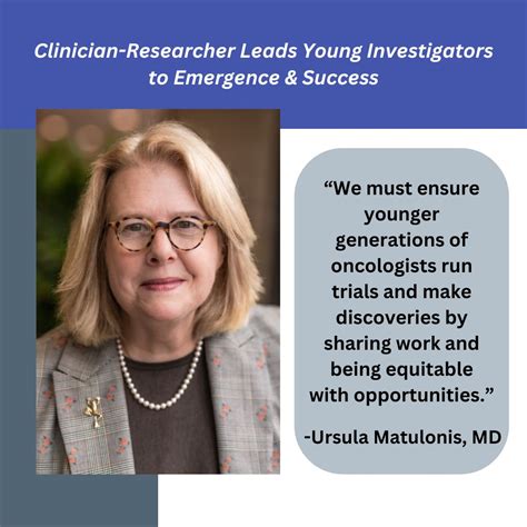 Ursula Matulonis Md Chief Of The Division Of Gynecologic Oncology At Dana Farber Cancer