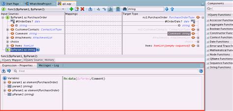 Creating Transformations With The XQuery Mapper