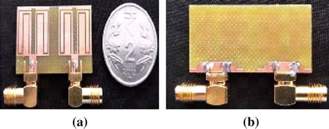 Fabricated Proposed Mimo Antenna A Front View And B Rare View