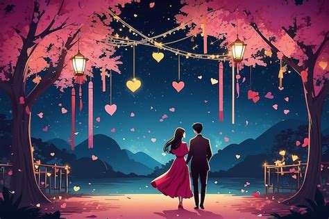 Premium Photo Romantic Love Tanabata Valentines Day Background