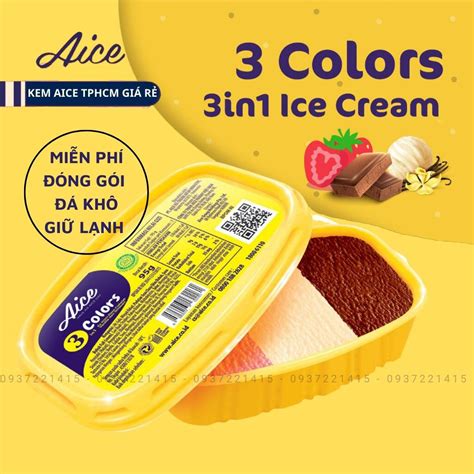 HỎA TỐC HCM KEM AICE HỦ MÀU ĐẠI LÝ KEM AICE TPHCM GIÁ RẺ Shopee