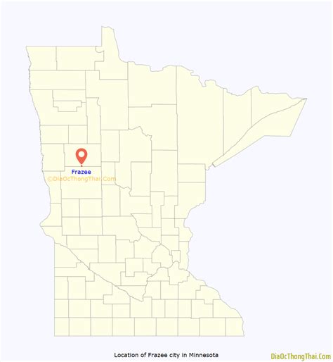Map Of Frazee City Thong Thai Real