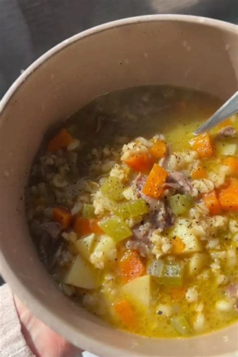 Slow Cooker Lamb Shank Soup Easy Peasy Slow Cook