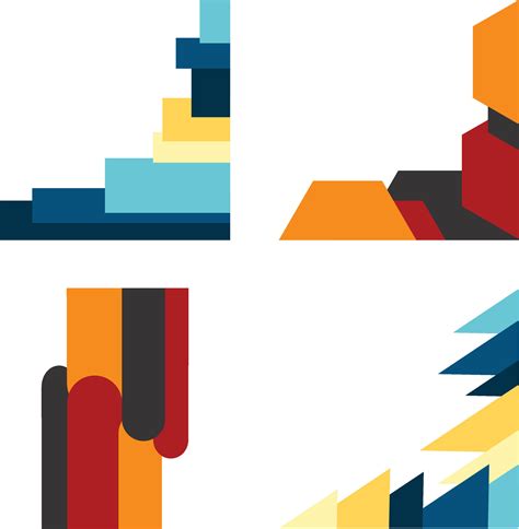 Geometric Corner Shape With Abstract Decoration Vector Illustration 28599965 Vector Art At Vecteezy