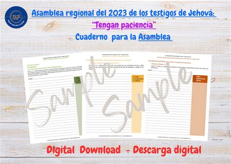Asamblea Regional Del 2023 De Los Testigos De Jehová tengan Etsy
