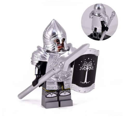 Lotr Gondor Heavy Spear Infantry Army 11 Minifigures Set Building Toy