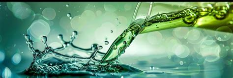 Bubbling Green Liquid In Laboratory Flask Premium Ai Generated Image