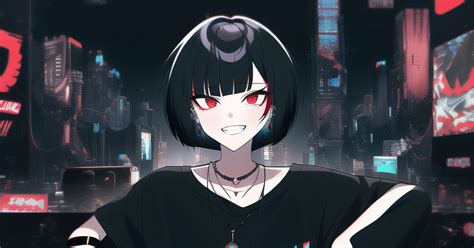 サイバーパンク 【ai】ヤンデレボクっ娘天才ハッカー すぱんきーのイラスト Pixiv