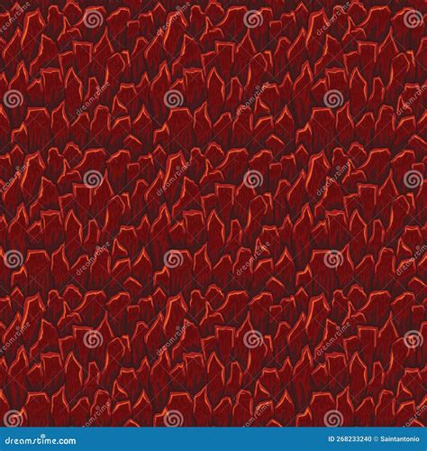 Cartoon Game Texture Lava Surface Seamless Pattern Game Asset Walls And Environment Background