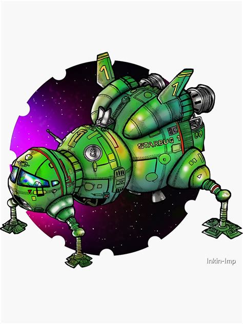 Red Dwarf Starbug Sticker For Sale By Inkin Imp Redbubble