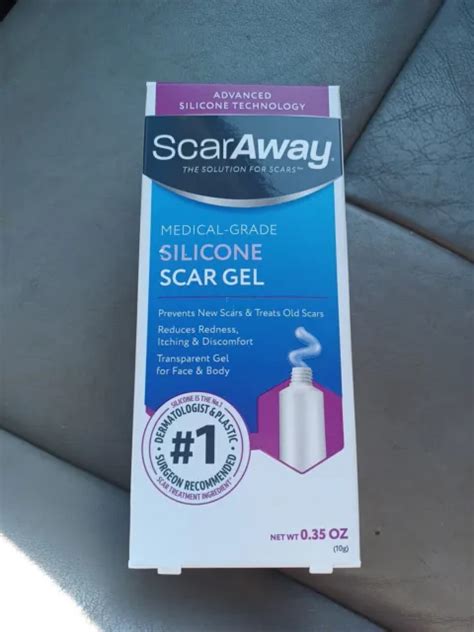 Scar Away Medical Grade Silicone Scar Gel 035oz Exp 2027 02 New In