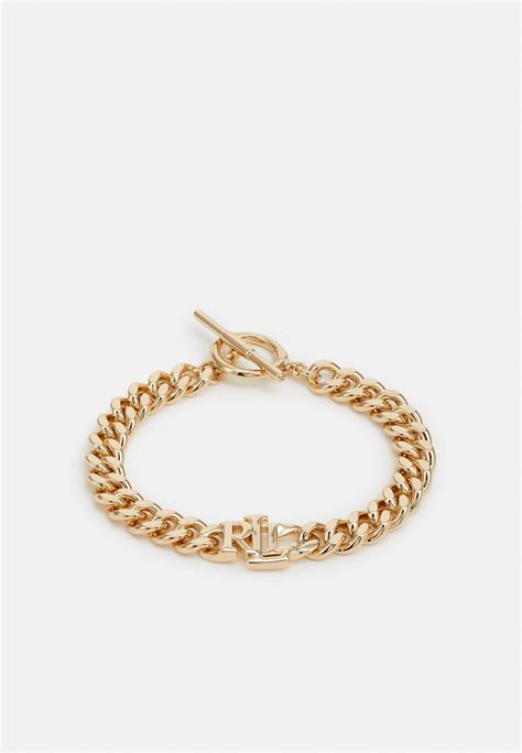 Lauren Ralph Lauren Curb Chain Toggle Pulsera Gold Coloured Dorado