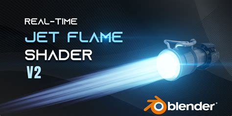 jet thruster flame real time shader blender market