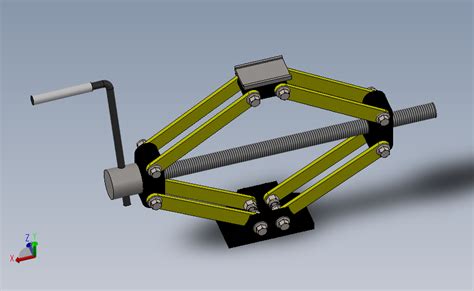 千斤顶 SOLIDWORKS 2020 模型图纸下载 懒石网