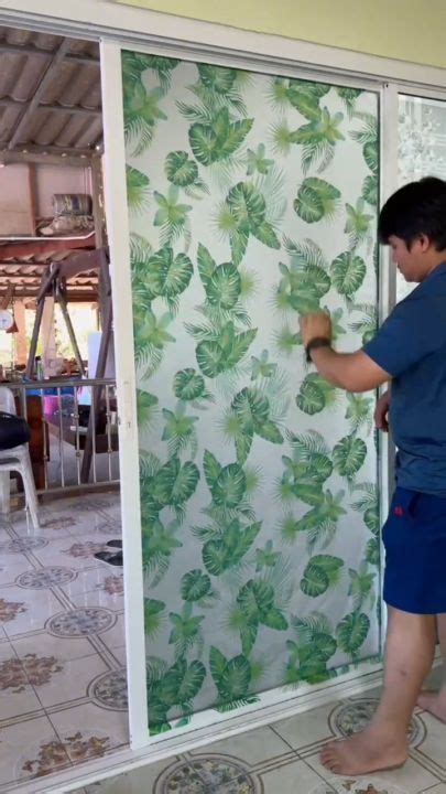 ฟิล์มติดกระจก ฟิล์มกระจกบ้าน แบบสุญญากาศ Pvc ติดกระจก หน้าต่าง กระจกห้องน้ำ ห้องครัว และประตู