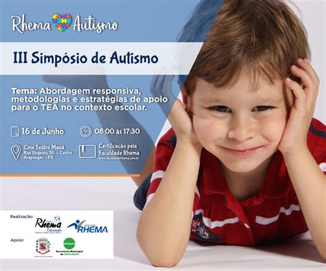Iii SimpÓsio De Autismo Grupo Rhema EducaÇÃo Ednotícias