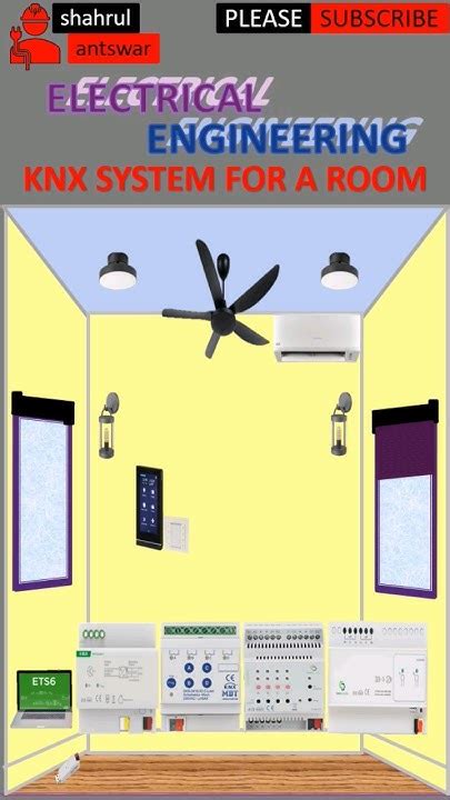 Knx System For A Room Shorts Electric Electricalengineering Knx