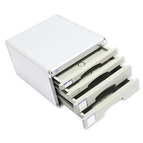 FIS Aluminium File Cabinet With Key Drawers X X Mm FSOTW A Amazon In