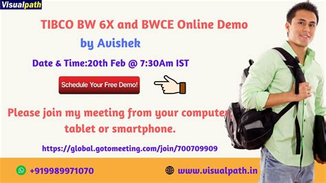 TIBCO BW 6X And BWCE Online Demo Tickets By Vishnu Thursday February