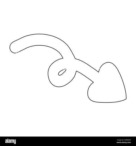 Curve Arrow With Heart Shaped Tip Design Element For Valentines Day