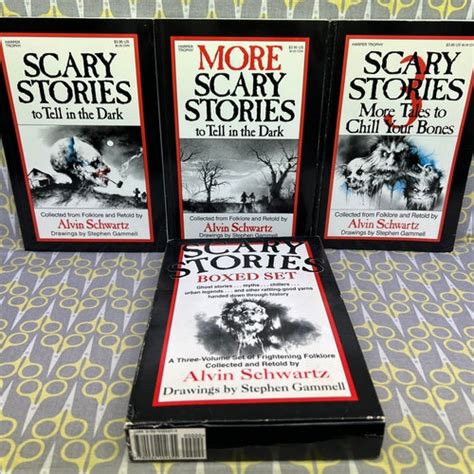 Scary Stories Tell In The Dark Alvin Schwartz Stephen Gammell Etsy