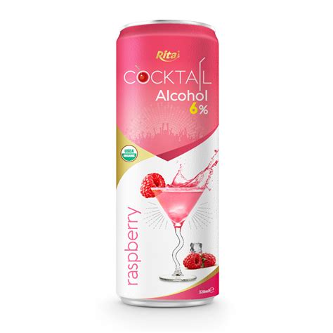330ml Canned Cocktail Raspberry Juice With 6 Alcohol Vietnam