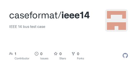 github caseformat ieee14 ieee 14 bus test case