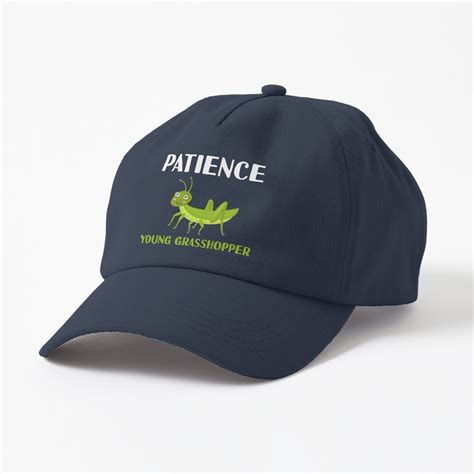Patience Young Grasshopper Funny Meme Kawaii Grasshoppers Poster For