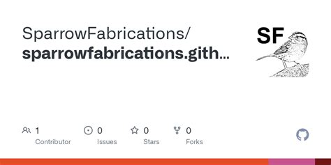 github sparrowfabrications