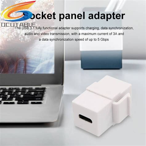Usb Type C คยสโตน ตวเมย เปน ตวเมย แจค คปเปลอร แทรก ซอกเกต สายเคเบล พอรต