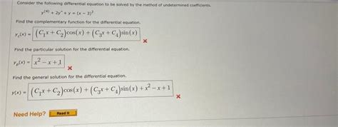 Solved Y42y−1yx−32 Find The Complementary Function