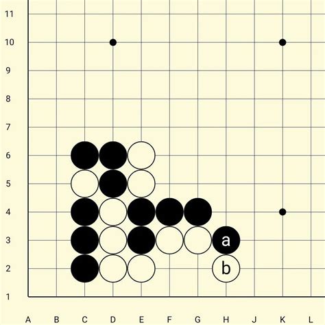 手筋常型016黑先围棋手筋题2月24日 宝典 涨棋 白四子