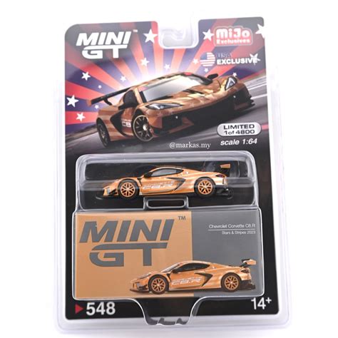 mijo blister mini gt 1 64 548 chevy corvette c8r stars stripe