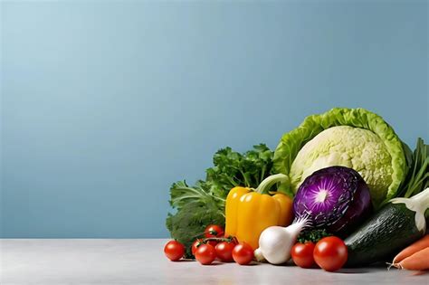 Premium Photo Vegetable In Copyspace Background Concept Big Blank Space