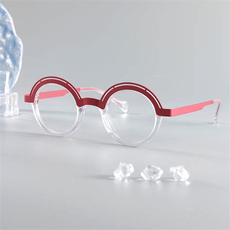 Defoe Round Pink Glasses