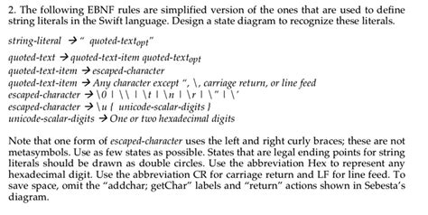 2 The Following Ebnf Rules Are Simplified Version Of The Ones That Are