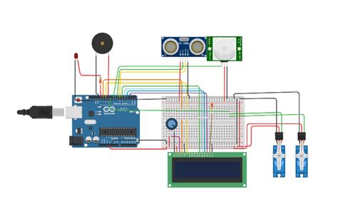 Circuit Design Security System Tinkercad