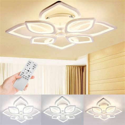 Oyajia Deckenleuchte 80120w Led Deckenlampe Blume Lampe Aus Metall Und