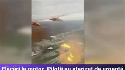 Un pasager a filmat momentul când avionul în care era a luat foc