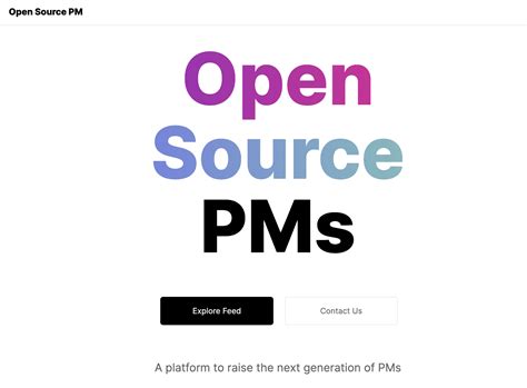Open Source Pm