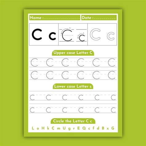 Hojas De Trabajo Para Trazar Letras Para Niños En Edad Preescolar