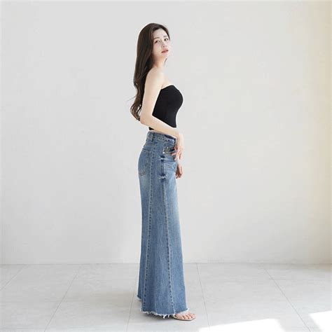 문트 와이드 데님 팬츠