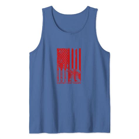 Red Friday Military Support Our Troops Tank Tops Sold By Rwangsukhi