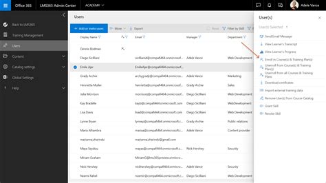 how to enroll users in training plans help center