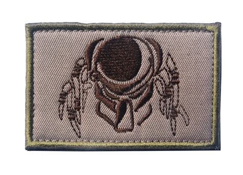 Embroidered Patch Predator Queen Mask Morale Patch Tactical Emblem