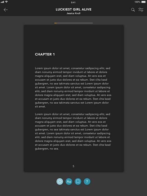Ebook Reader Ui On Behance