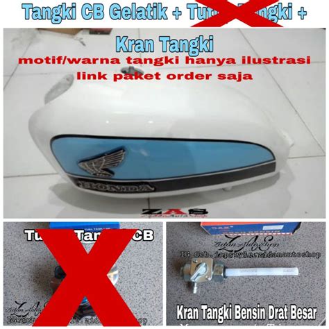 Jual Tangki Cb 100 Gelatik Dilan Putih Biru Tengki Cb Murah Tangki Cb 100 Aksesoris Motor Cb