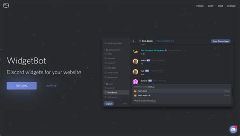 Widgetbot Discord App Directory