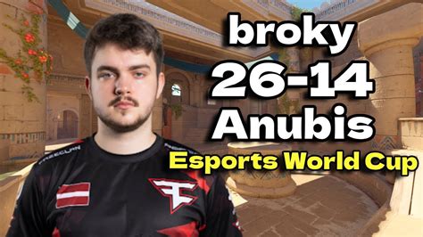 CS2 POV FaZe Broky 26 14 Vs FlyQuest Anubis Esports World Cup