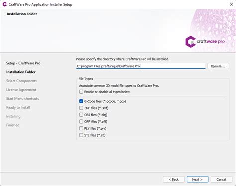 Fileinstall Folder Pagepng Craftware Pro User Manual